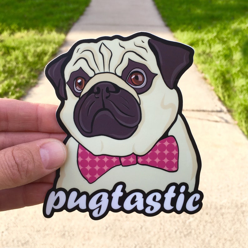 Pug Decal / Pug Stickers / Pug Gifts / Pug Laptop Sticker / - Etsy