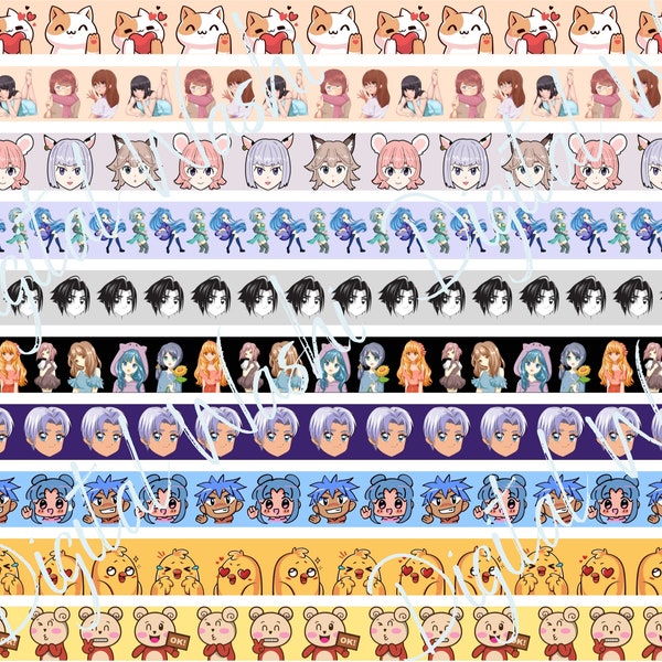 Cartoon Washi Tape - Etsy