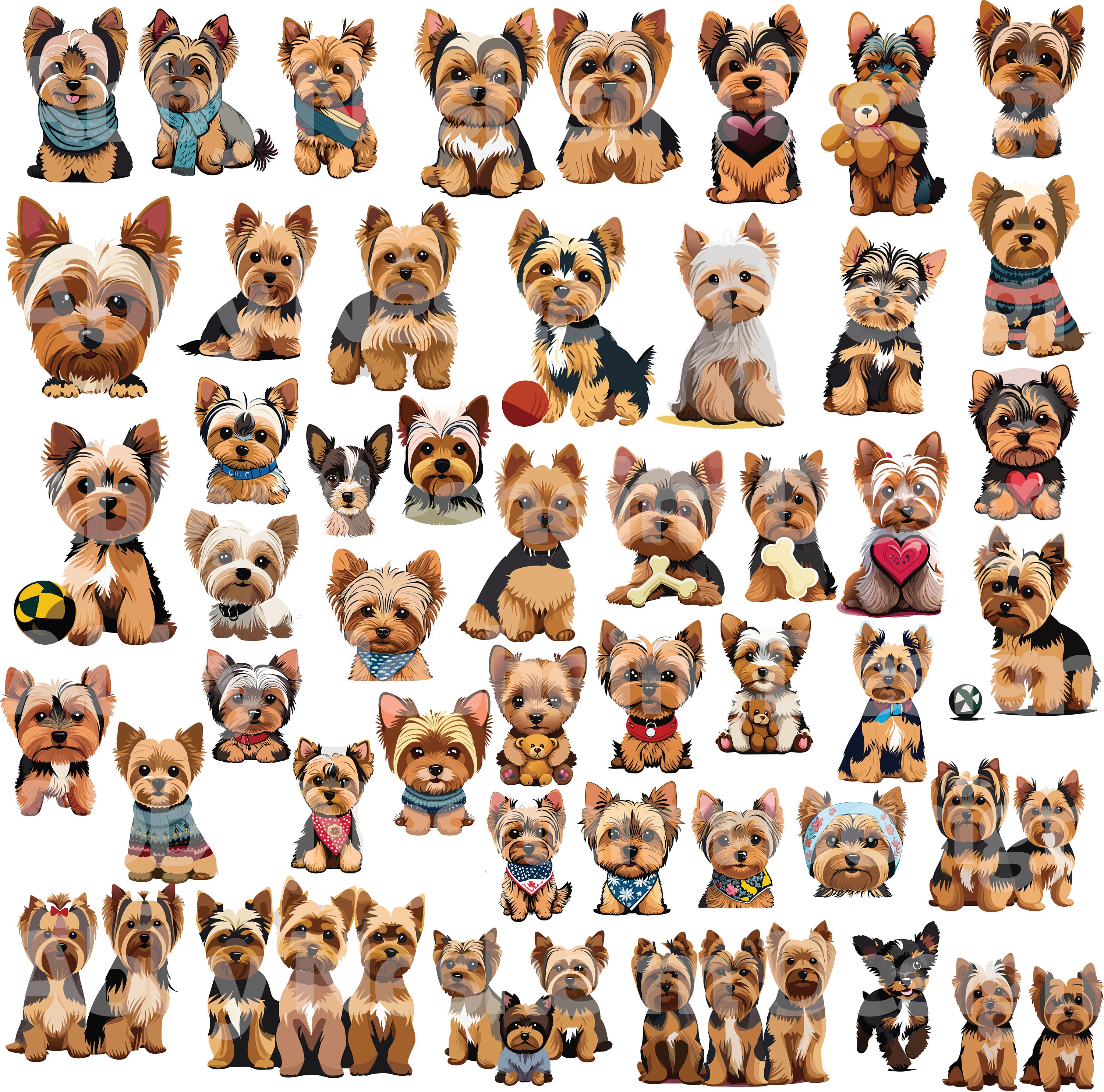 Yorkie Dog, Yorkies, Yorkshire Terrier Puppy Cute SVG, PNG, JPG - Etsy