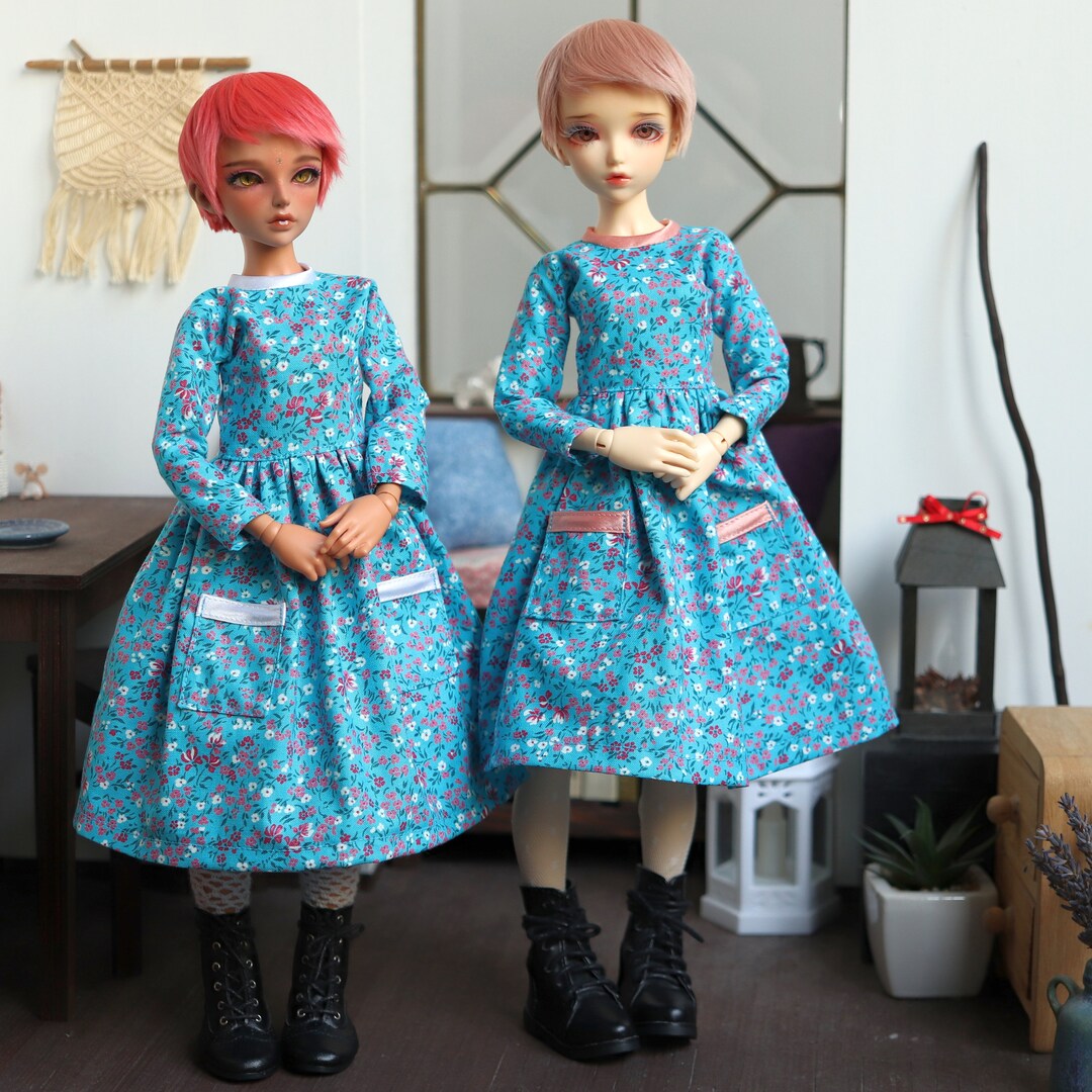 Turquoise Dresses for Minifee Slim Msd Bjd Clothing - Etsy