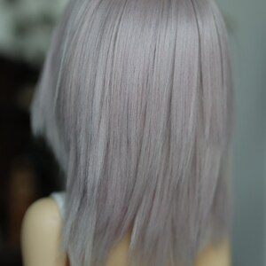 17cm Bjd Head Long Unicorn Mix, Violet Gray No Bangs Handmade Hand Dyed ...