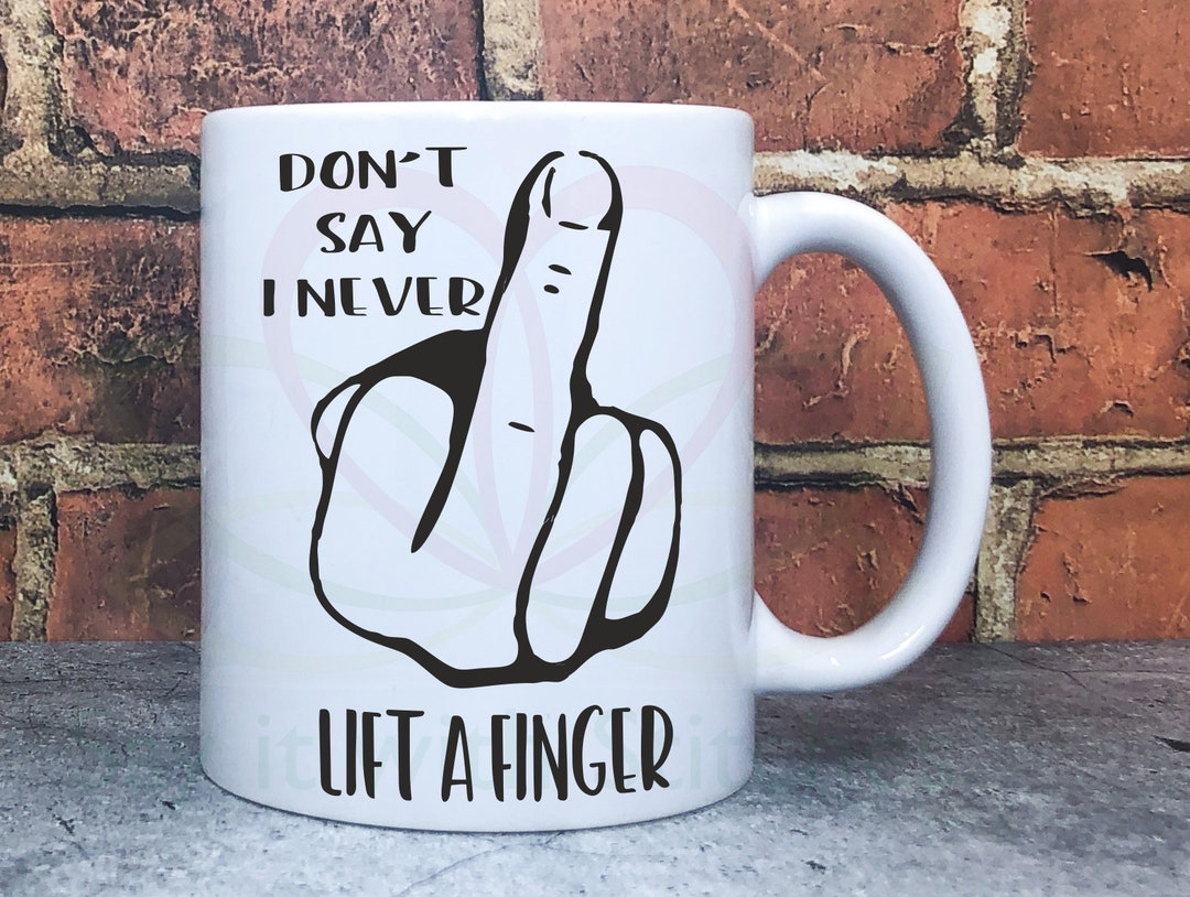 Adult Rude Middle Finger Sweary Coffee Mug Cup Personalised Secret ...