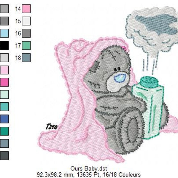 Tatty Bear Embroidery Design - Etsy