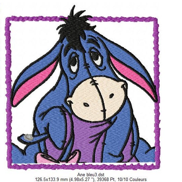 Eeyore Embroidery - Etsy