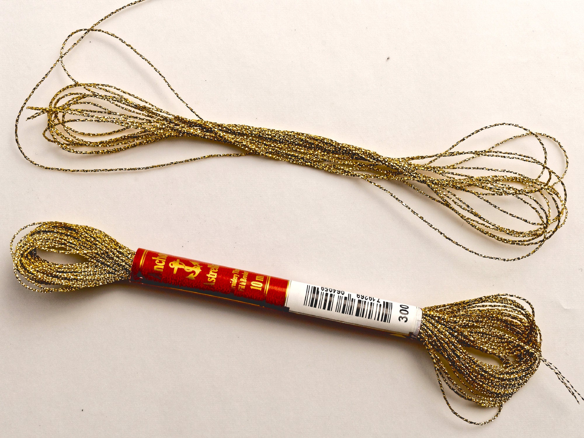 Hand Embroidery Thread Set for Christmas Metal Thread Gold | Etsy