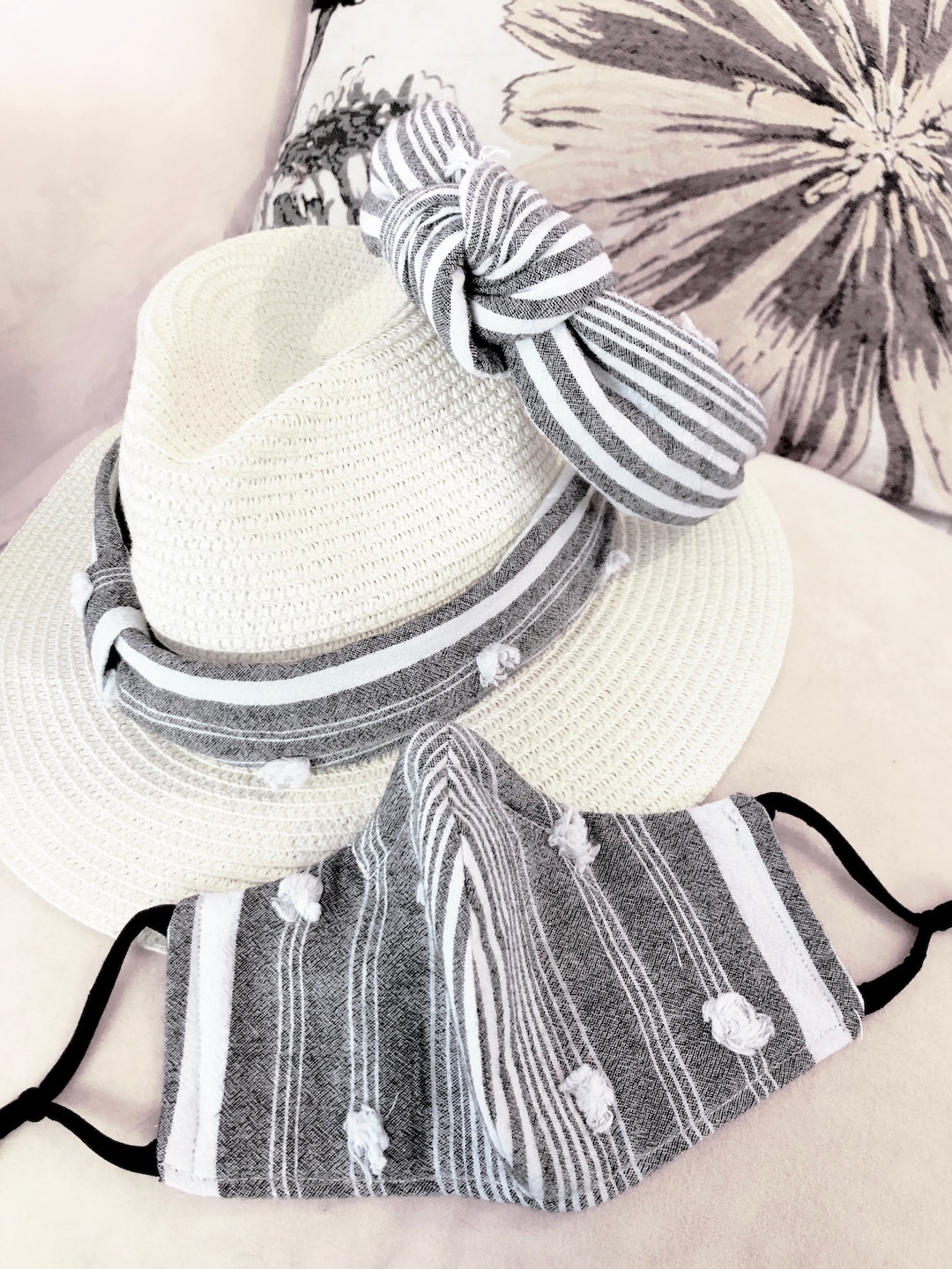 Mask With Hat Band and Headband Set for Every Mask Purchased - Etsy