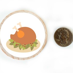 Thanksgiving Magnet Set / Set of 10 / 2 3/8 X 1/4 Inches / Refrigerator ...