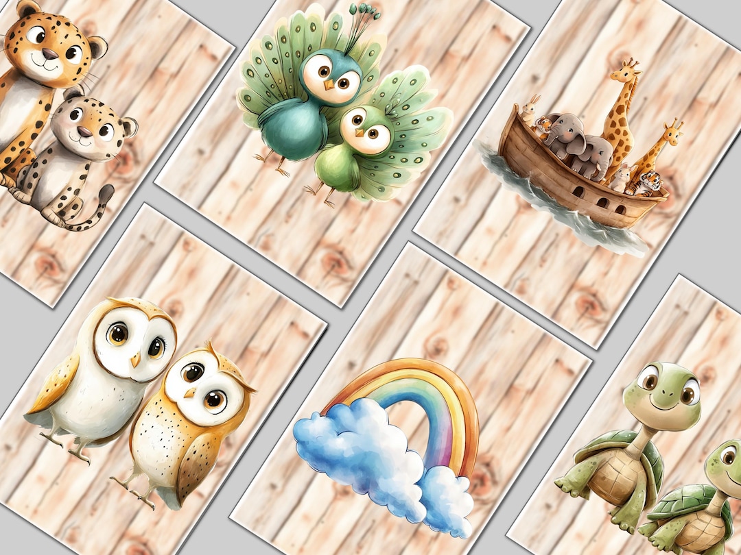 Noah's Ark Printable Matching Games/bible Games/sunday School Games ...