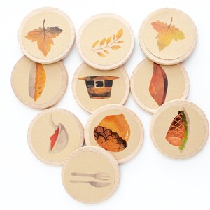 Thanksgiving Magnet Set / Set of 10 / 2 3/8 x 1/4 Inches / | Etsy