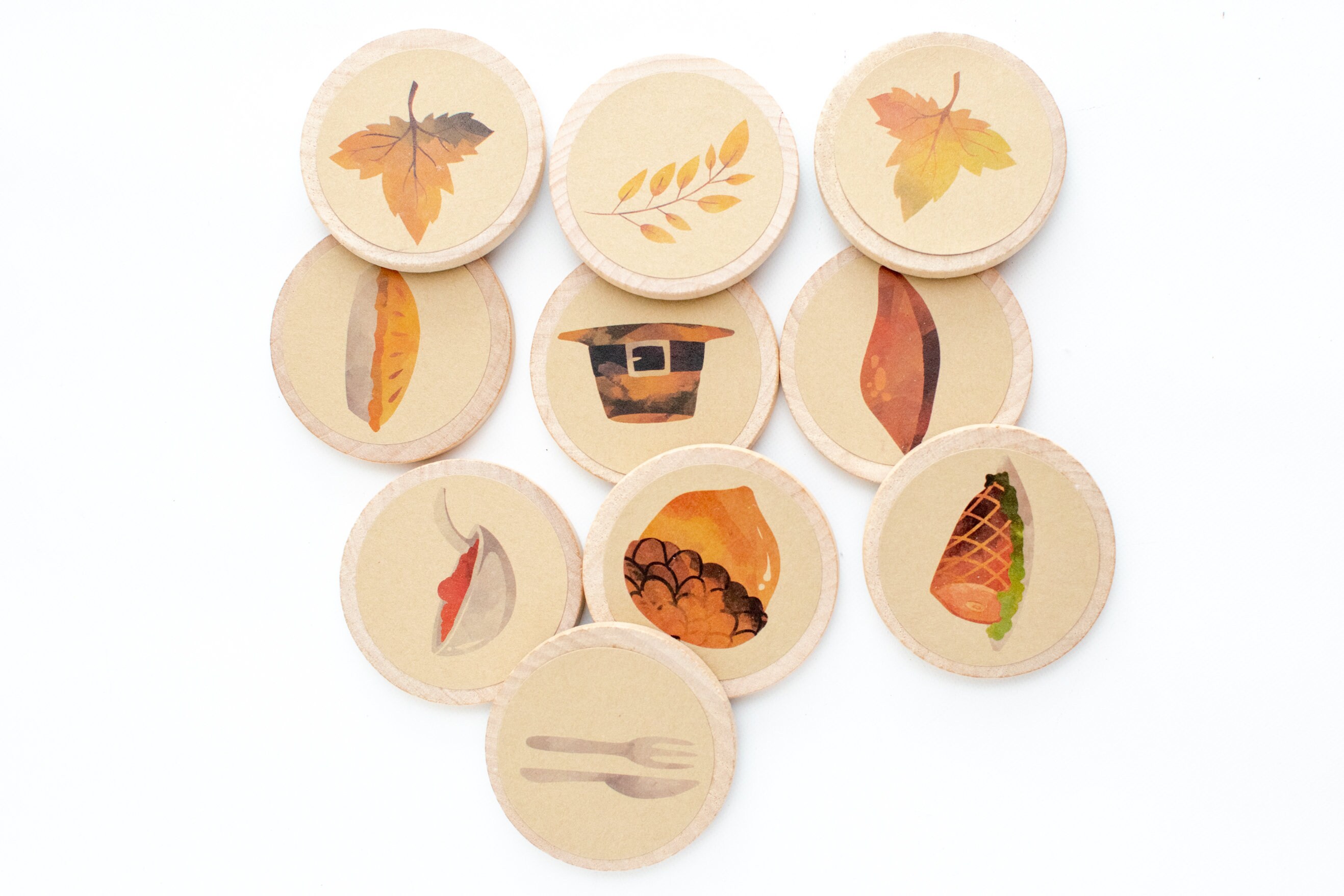 Thanksgiving Magnet Set / Set of 10 / 2 3/8 x 1/4 Inches / | Etsy