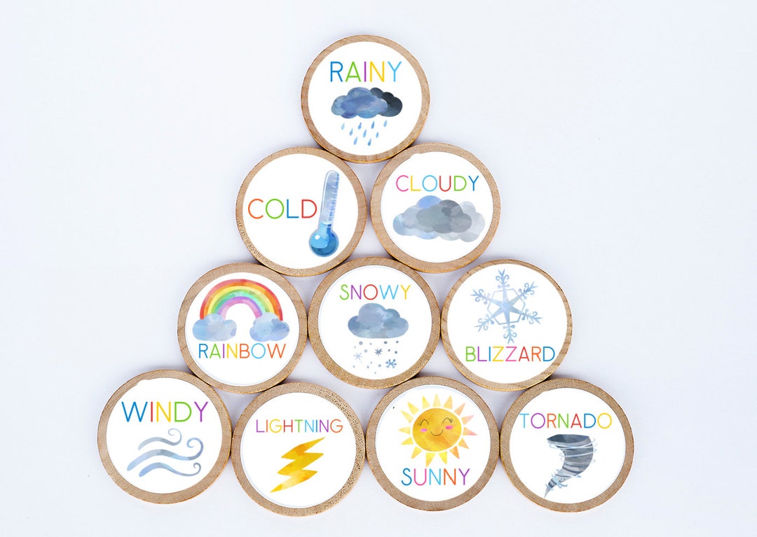 Weather Magnets/ Set of 15/ Classroom Magnets/ Teacher Magnets/ Family ...
