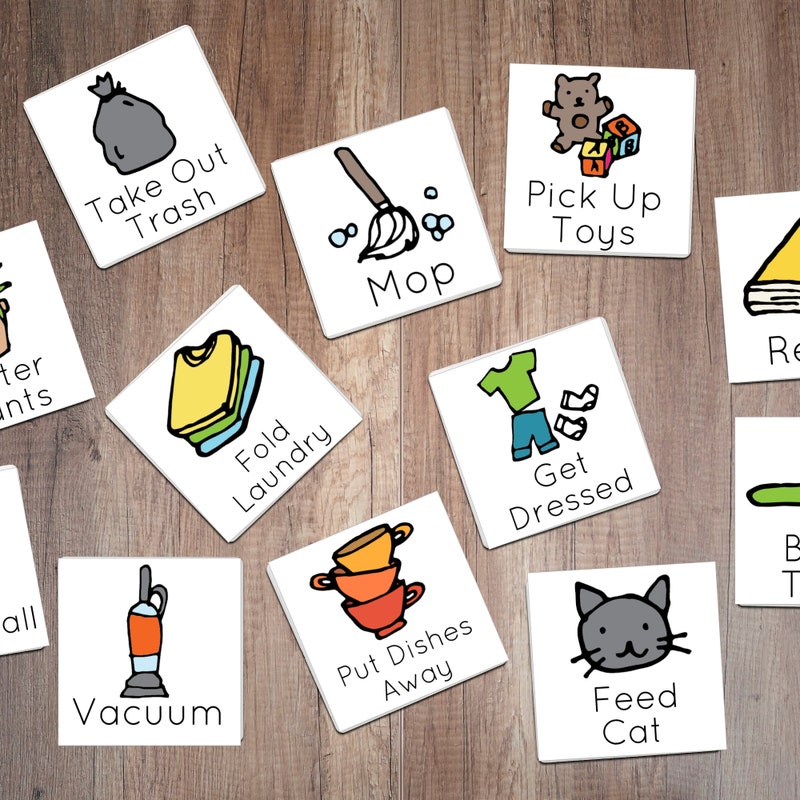 Chore Cards - Etsy