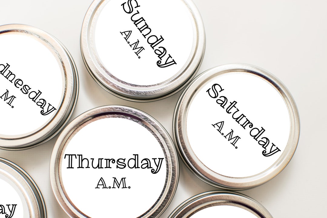 Magnetic Weekly Pill Organizer: Vitamin Storage Containers - Etsy