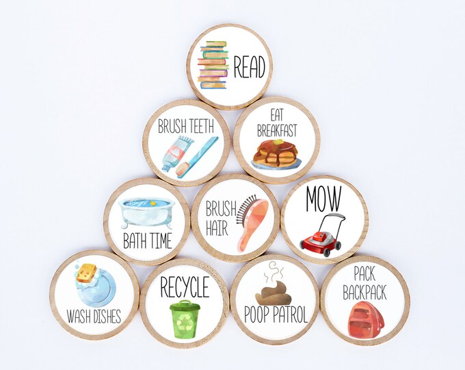 Custom Picture Chore Magnets (set of 12) - Etsy