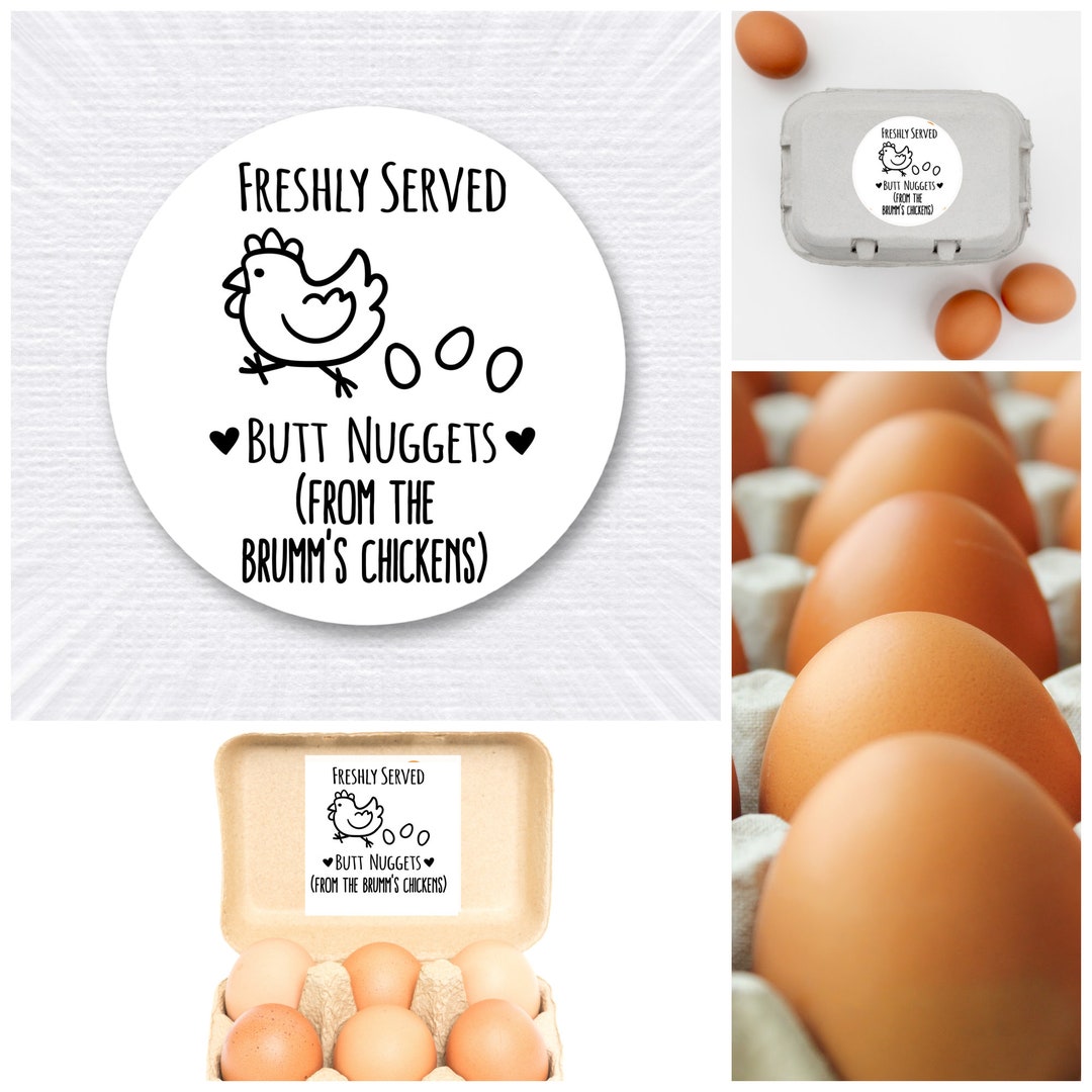 Personalized Chicken Egg Stickers/ Carton Labels/ Farm Egg Labels ...