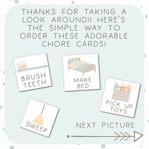 Customizable Chore Card Printables/ Chore Cards/ Routine Cards ...