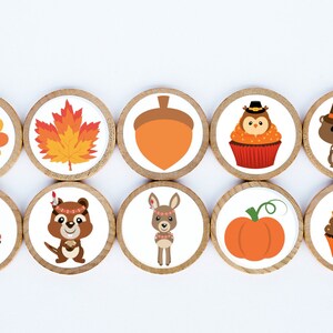 Thanksgiving Magnet Set / Set of 10 / 2 3/8 X 1/4 Inches / Refrigerator ...
