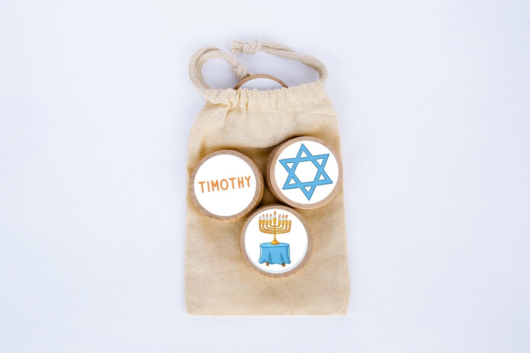 Personalized Hanukkah Memory Game: Wooden Matching Game, Linen Bag - Etsy
