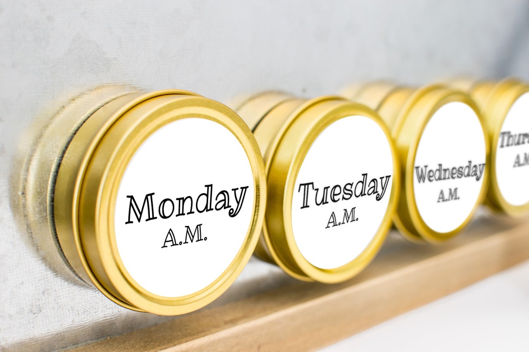 Magnetic Pill or Vitamins Containers/ Pill Storage Container/ - Etsy