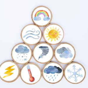 Weather Magnets: Set of 15 Classroom Calendar Magnets - Etsy