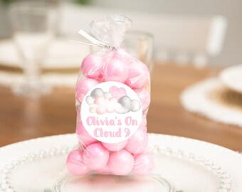 Cloud Birthday Stickers - Etsy