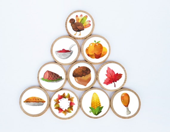 Thanksgiving Magnet Set / Set of 10 / 2 3/8 X 1/4 Inches / - Etsy