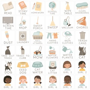 Customizable Chore Card Printables/ Chore Cards/ Routine Cards ...