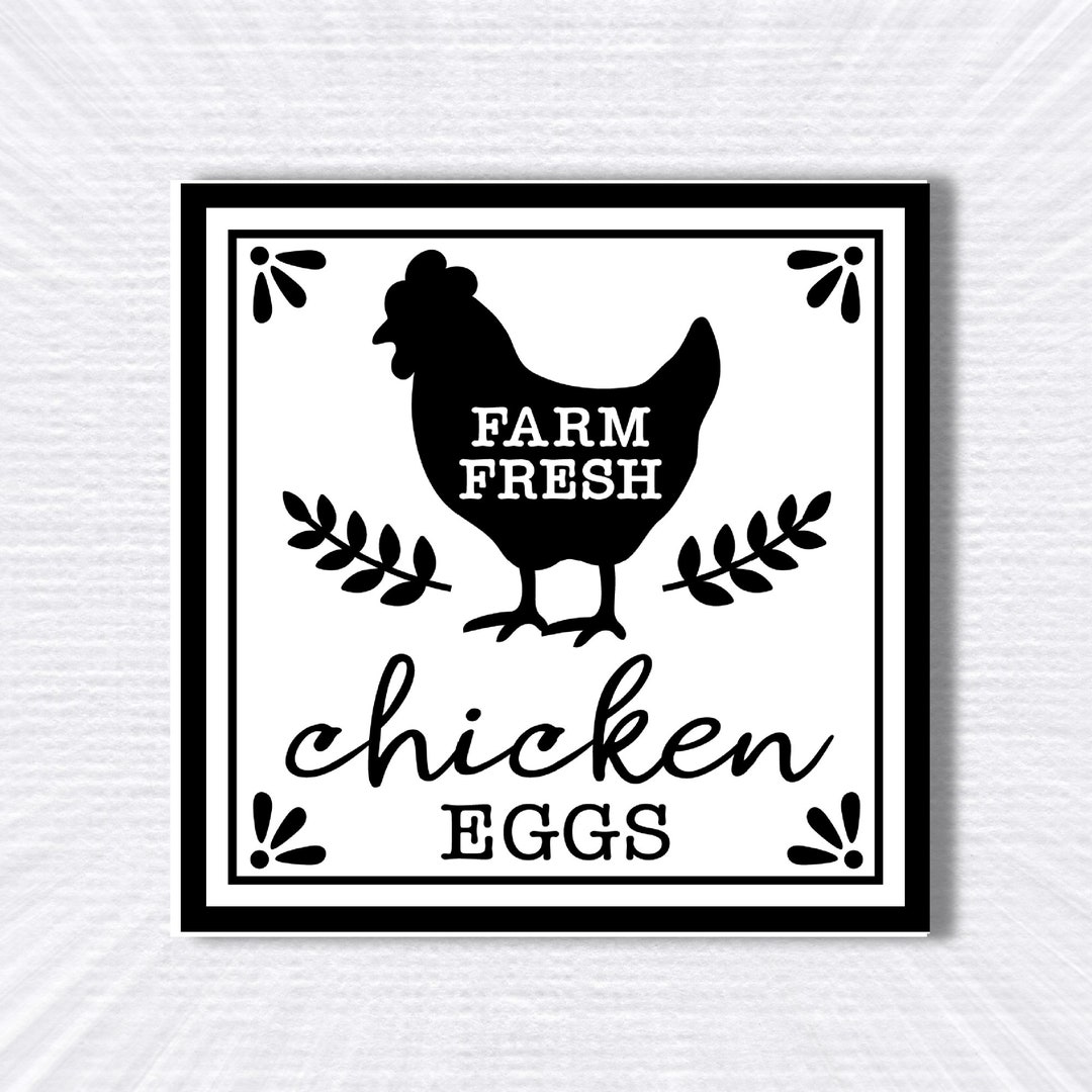 Personalized Chicken Egg Stickers/ Carton Labels/ Farm Egg - Etsy