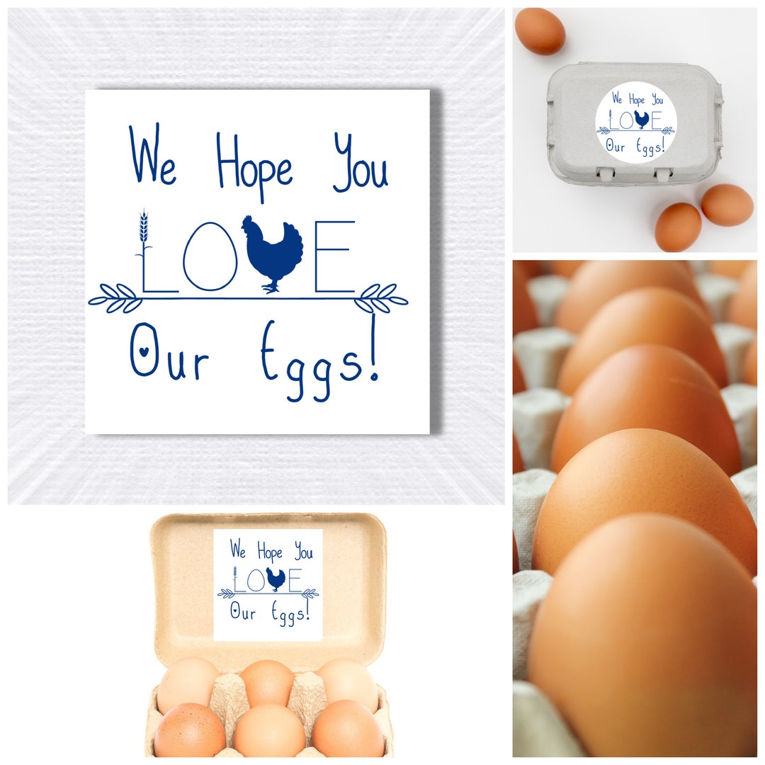 Personalized Chicken Egg Stickers/ Carton Labels/ Farm Egg - Etsy