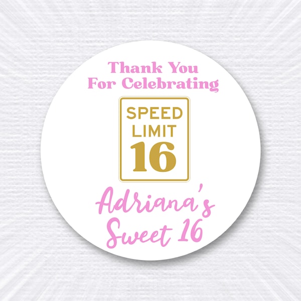 Sweet Sixteen Labels - Etsy