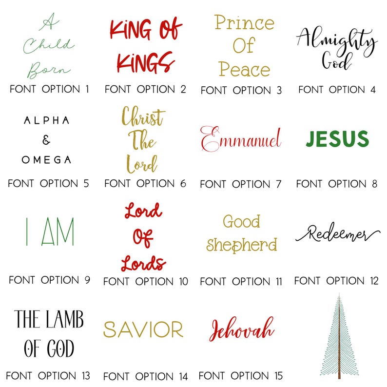 Names of Christ Advent Calendar: Magnetic Christmas Countdown Tins - Etsy