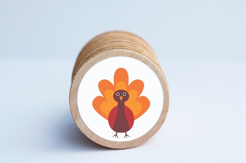 Thanksgiving Magnet Set / Set of 10 / 2 3/8 x 1/4 Inches / | Etsy