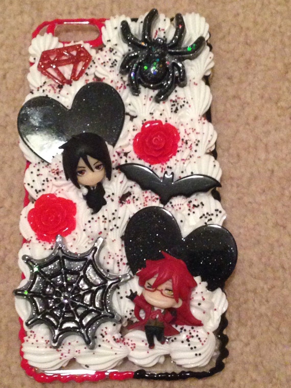 Items similar to Made to Order! Black Butler Decoden Case For Any Phone ...