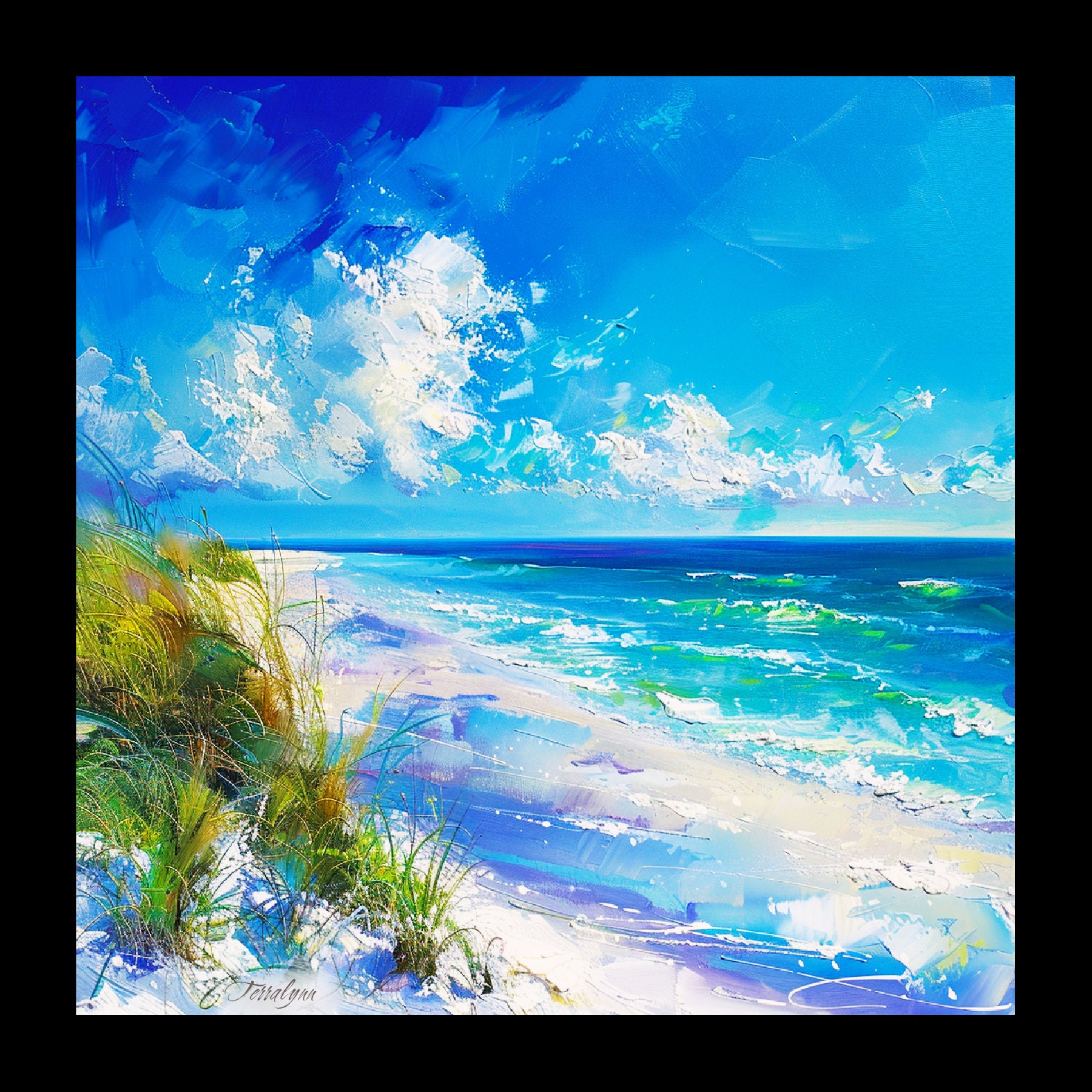 Printable Beach Art, Coastal Art, Digital Downloadable Art File, Beach ...
