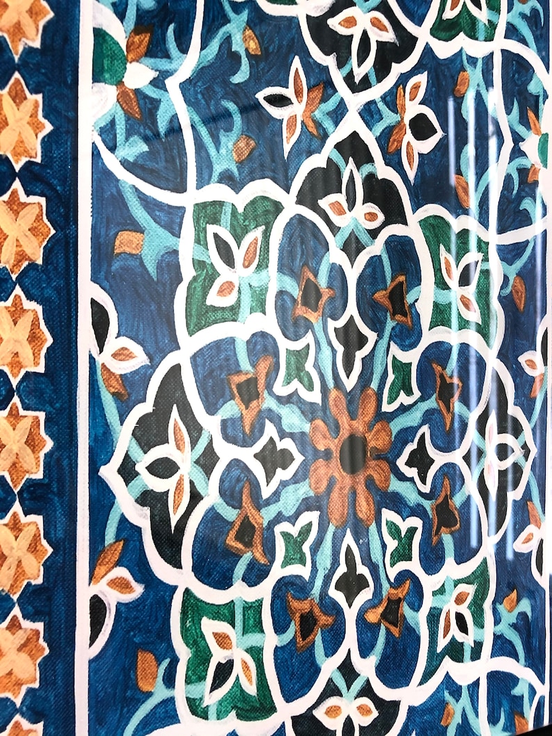 Acrylic Print, Turkish Tile Design - Etsy