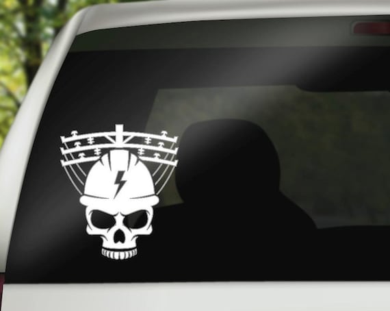 Lineman Skull Decals