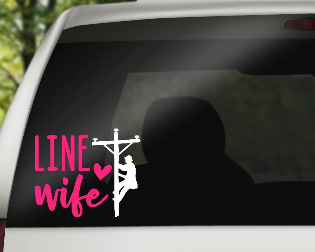 Line Wife Decal/lineman's Wife Decal - Etsy