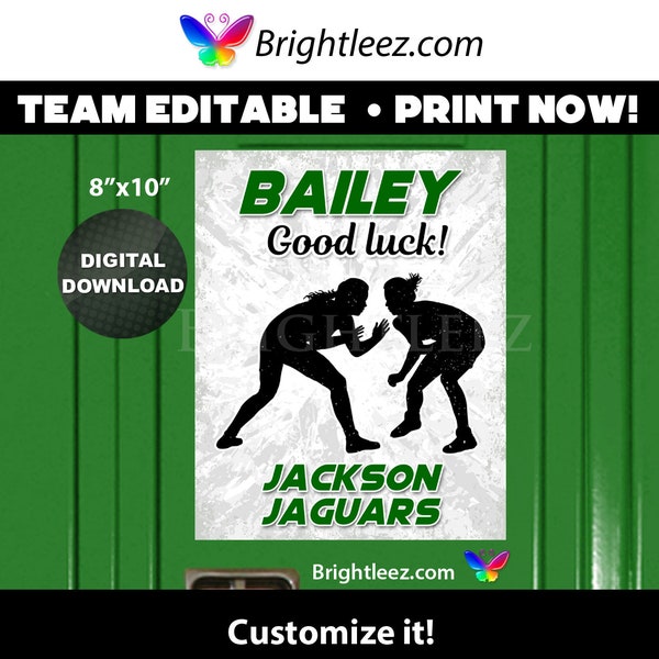 Girls Wrestling Poster - Etsy
