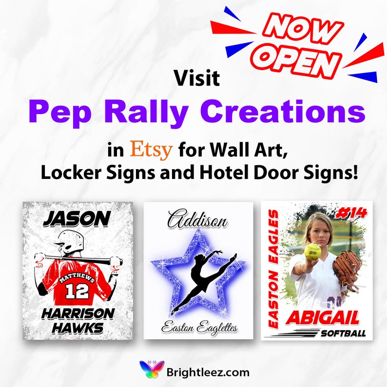 Personalized Boys Wrestling Team Editable Locker and Hotel Door Sign ...