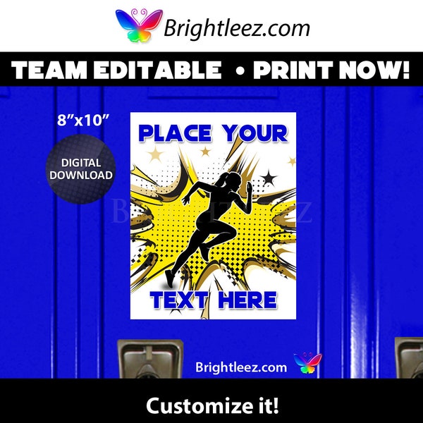 Cross Country Locker Signs - Etsy