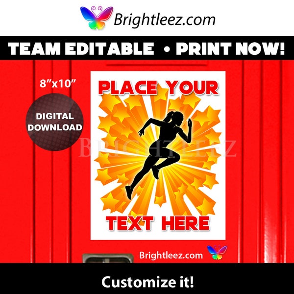 Cross Country Locker Signs - Etsy