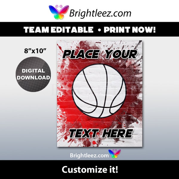 Basketball Poster - Etsy