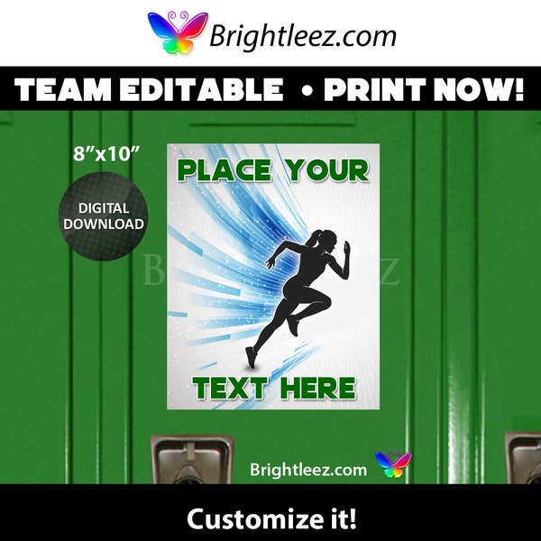 Cross Country Locker Signs - Etsy