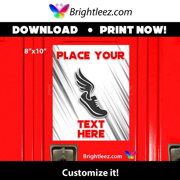 Cross Country Locker Signs - Etsy