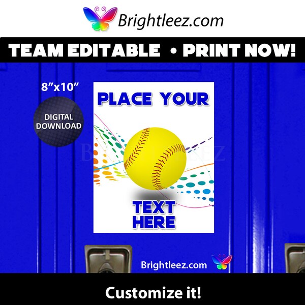 Softball Background - Etsy