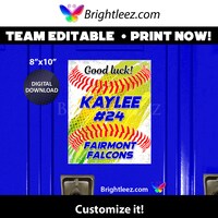 Personalized Football Poster, Locker Sign, Hotel Door Sign to ...