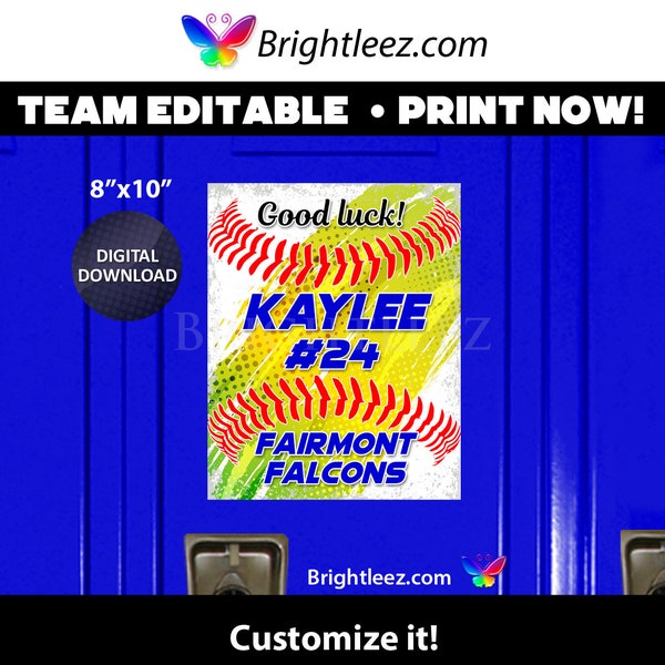 Personalized Football Poster, Locker Sign, Hotel Door Sign to ...