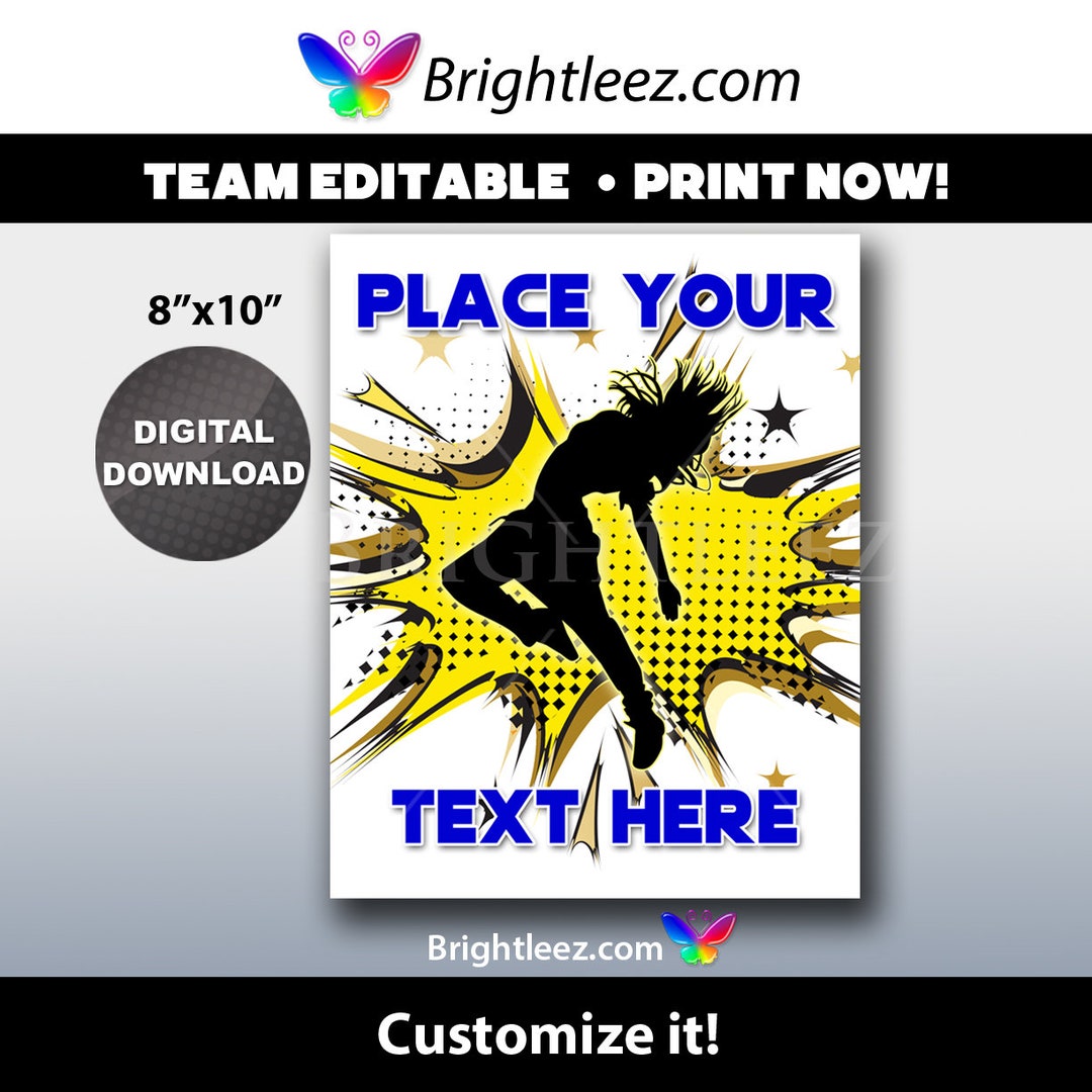 Personalized Dance Locker Sign and Hotel Door Sign With Dancer and ...