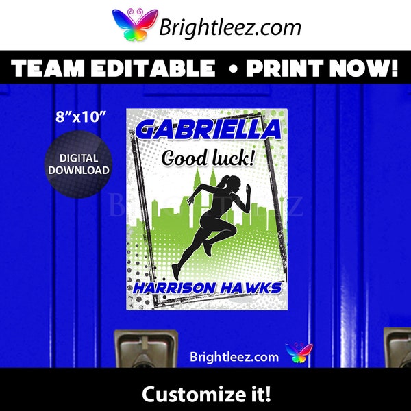 Track and Field Door Sign - Etsy