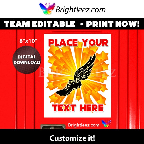 Cross Country Locker Signs - Etsy